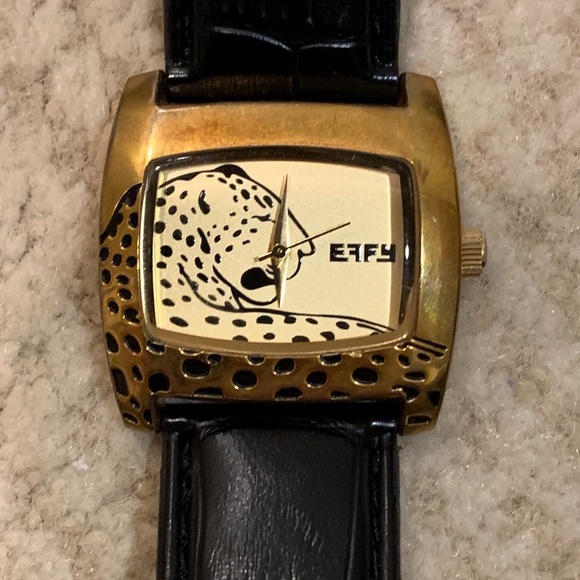 Effy | Accessories | Effy Gold Tone Leopard Watch | Poshmark